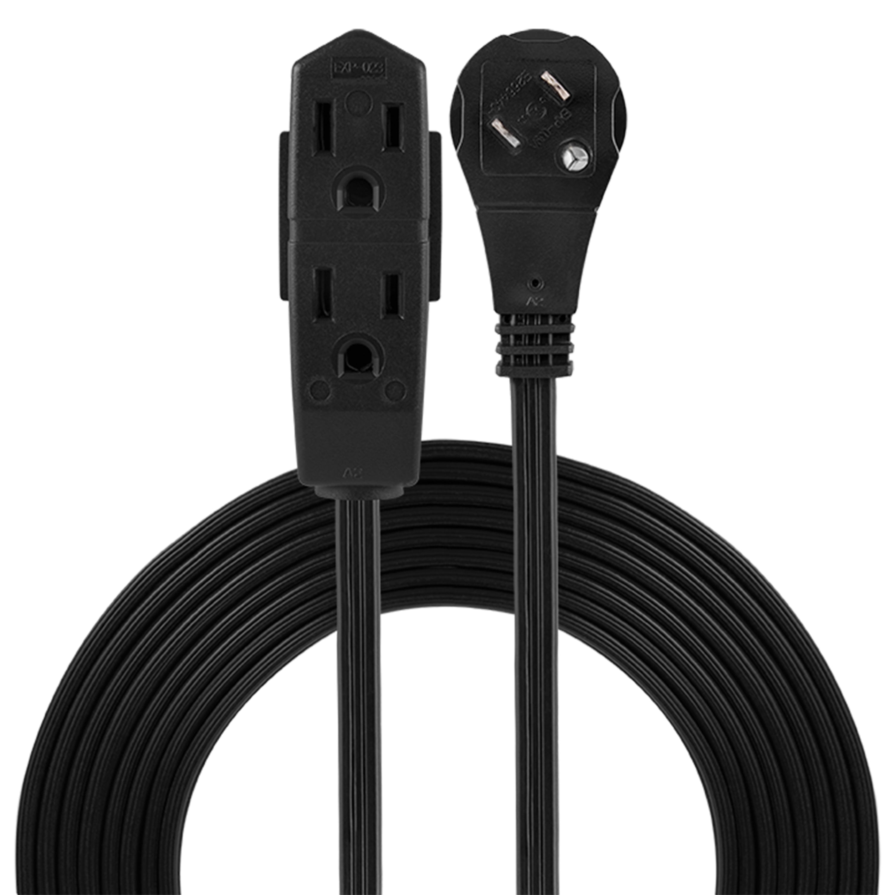 General Electric 3-Outlet Extension Cord, 15 ft., Indoor, Right Angle ...