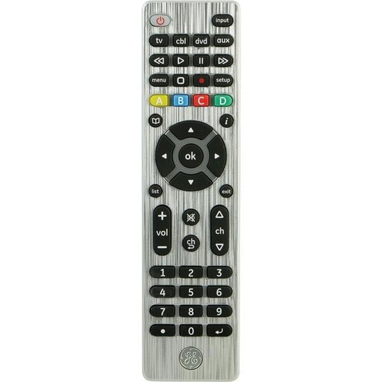 General Electric 4-Device Universal Remote Control, Silver - Walmart.com