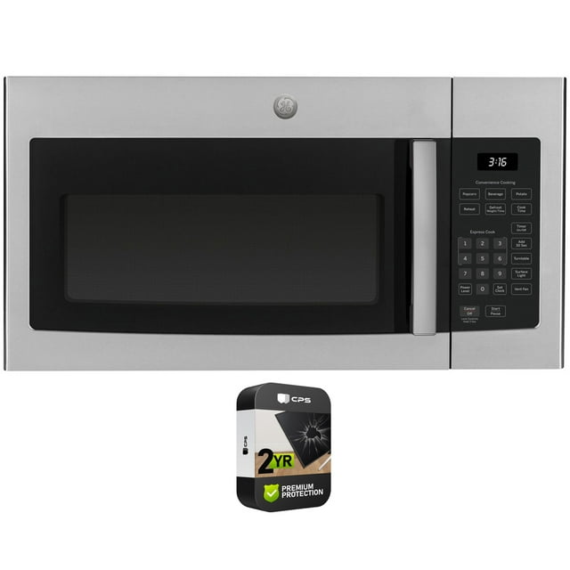 GE 1.6 Cu. Ft. Over-the-Range Stainless Steel Microwave Oven with ...