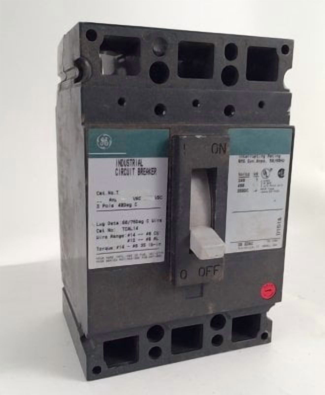 General Electric GE THED124080WL 2 Pole 80 Amp 480v Circuit Breaker ...