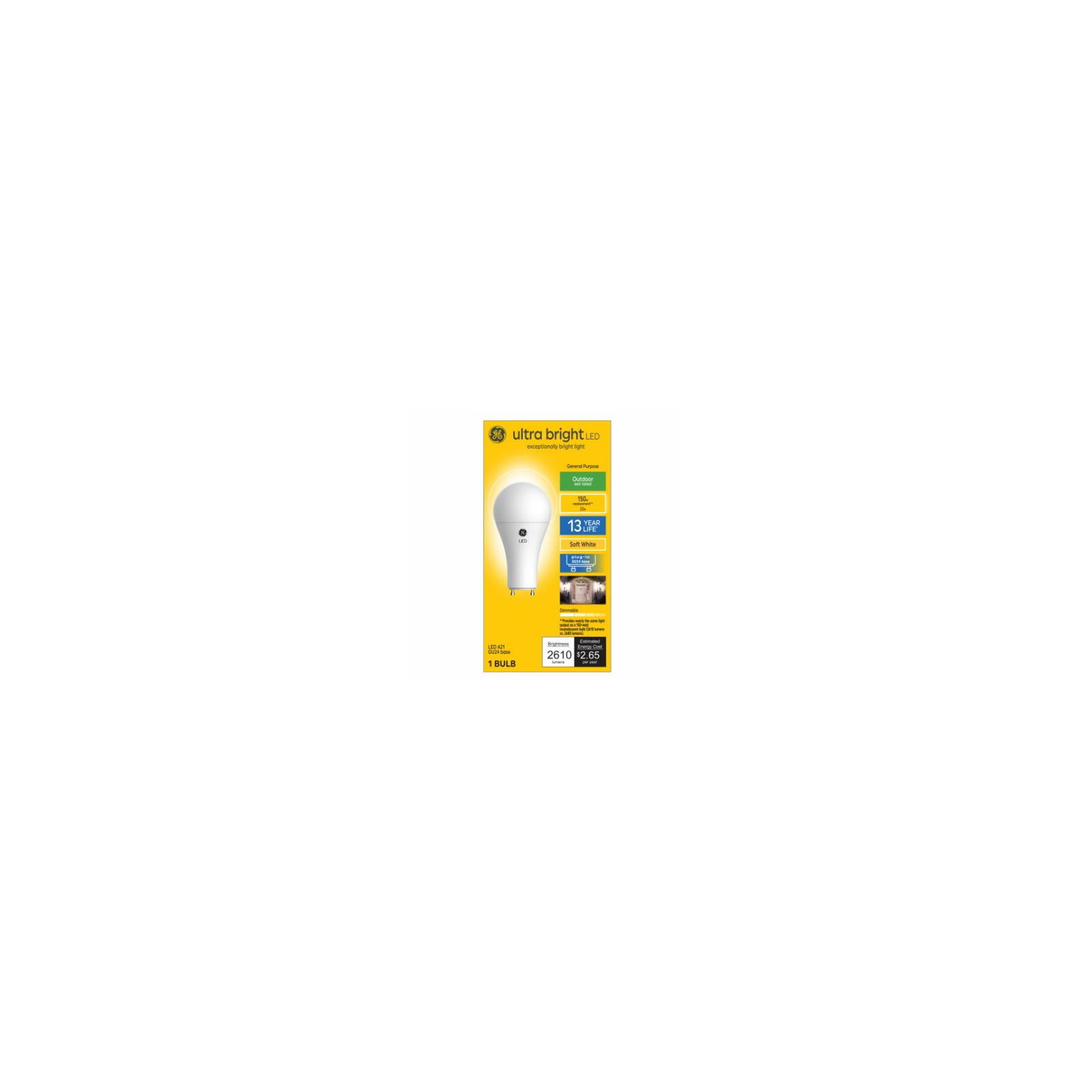 General Electric LED 22W Soft White Light Bulbs, Dimmable (4 Pack ...