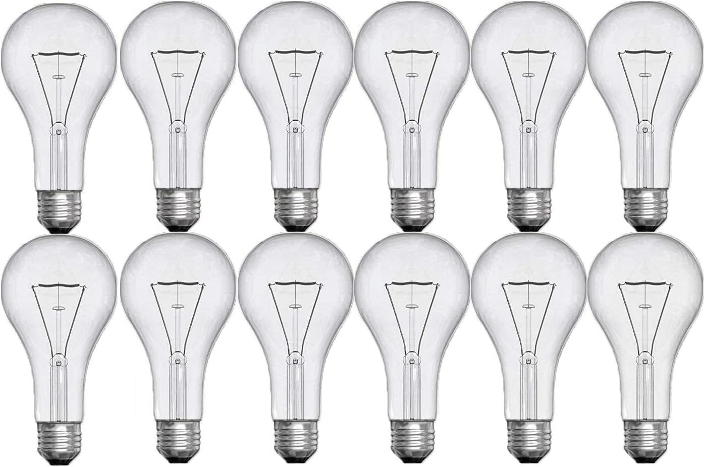 GE Lighting Crystal Clear Light Bulb, 150 Watt, General Purpose Light ...