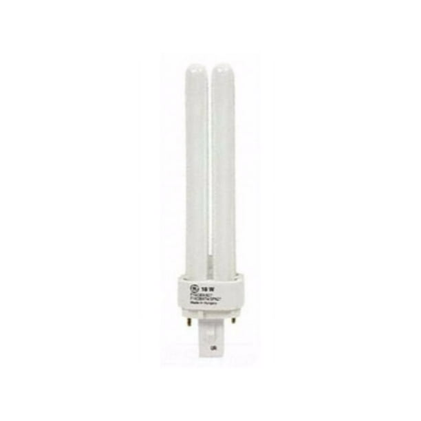 Ge Lighting Plug-In CFL Bulb,3500K,18W,10,000 hr F18DBX/835/ECO ...
