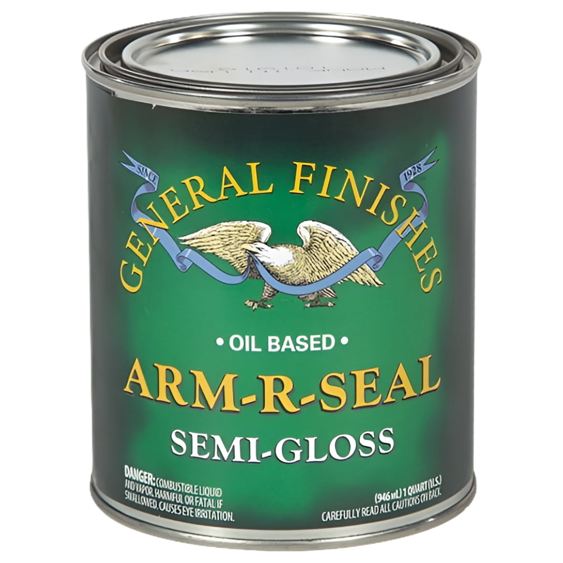 General Finishes Arm R Seal Top Coat, Semi-Gloss, Quart, Glossy Wood ...