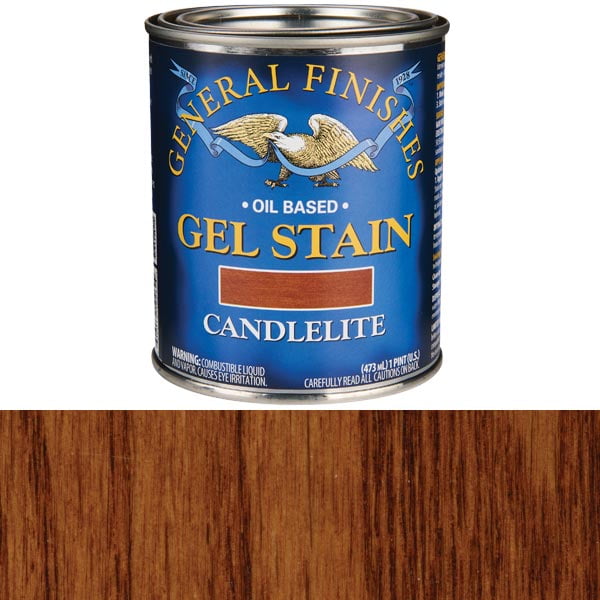 General Finishes Wood Gel Stain, Candlelite Finish, Pint - Walmart.com