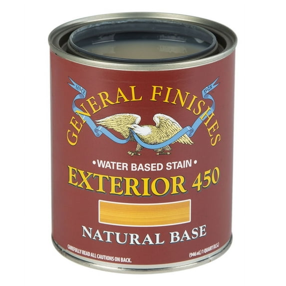 General Finishes, EXTERIOR 450 STAINS, Natural Base, Quart - Walmart.com
