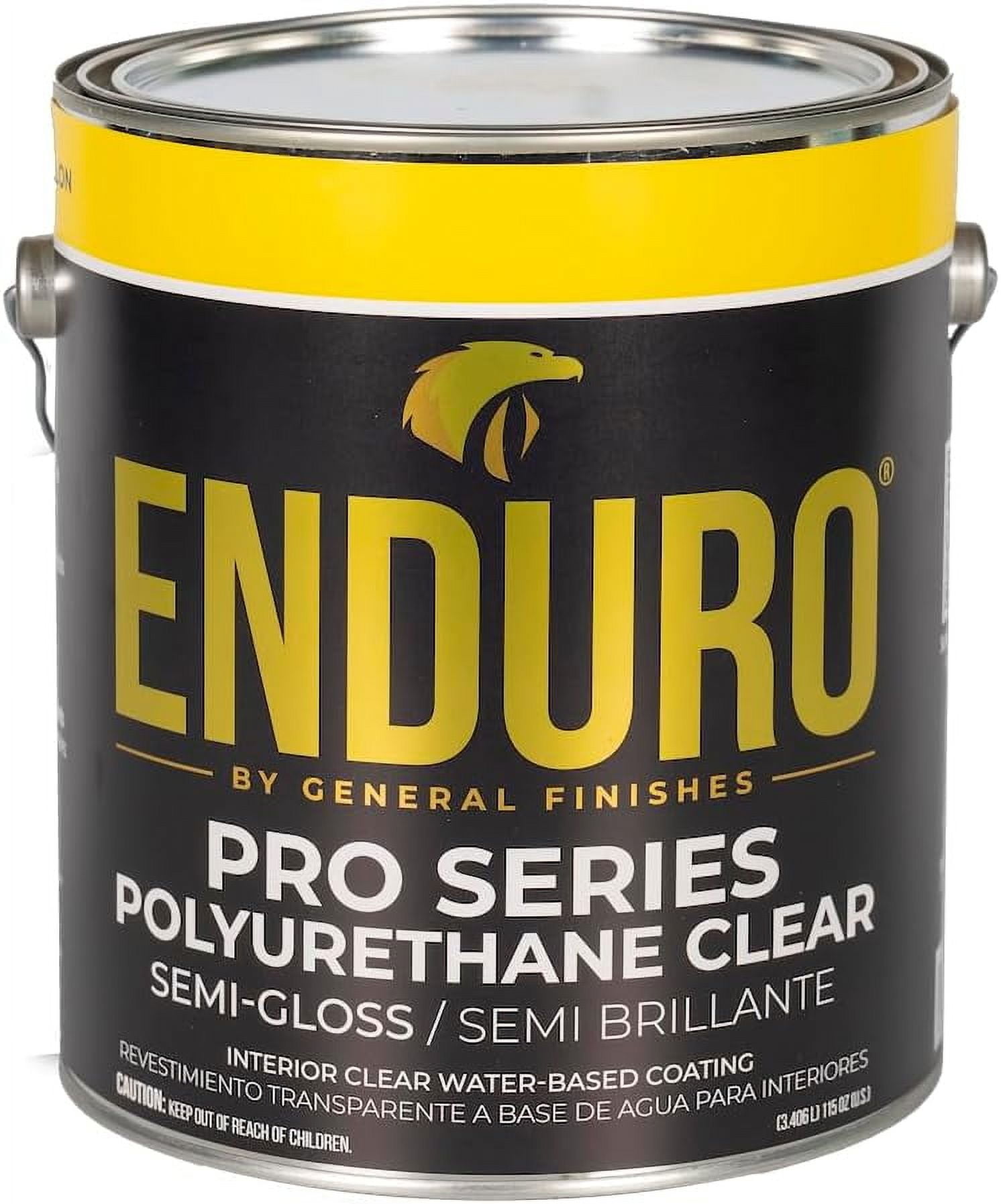 General Finishes Enduro Pro Series Clear Polyurethane, 1 Gallon, Semi ...