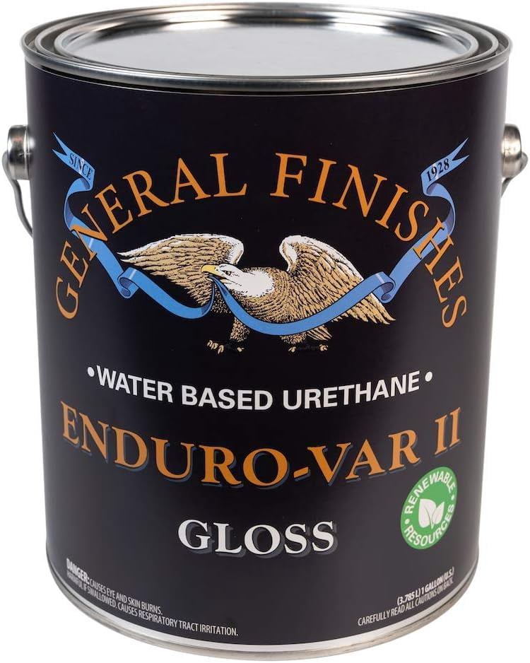 General Finishes Enduro-VAR II Water Based Urethane Topcoat, 1 Quart ...