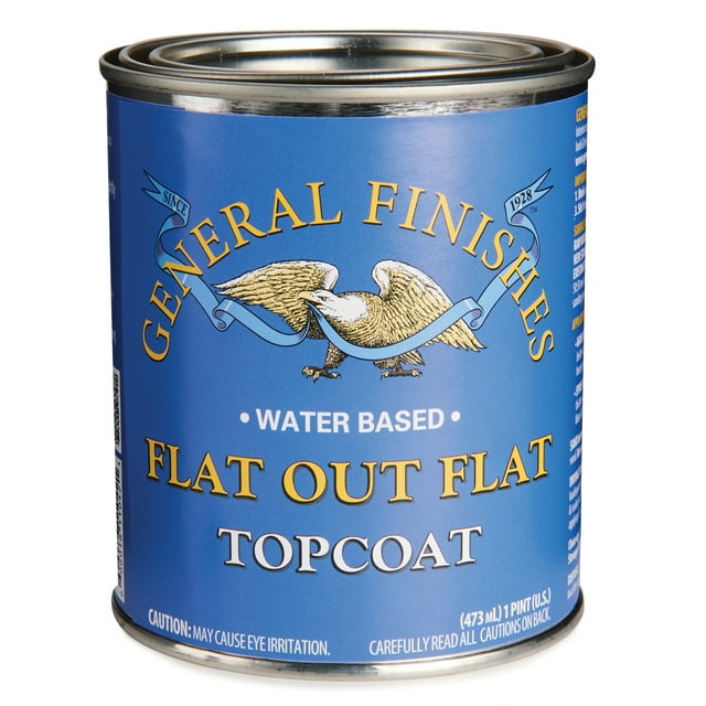 General Finishes Flat Out Flat Topcoat, Water-Based Paint Top Coat ...