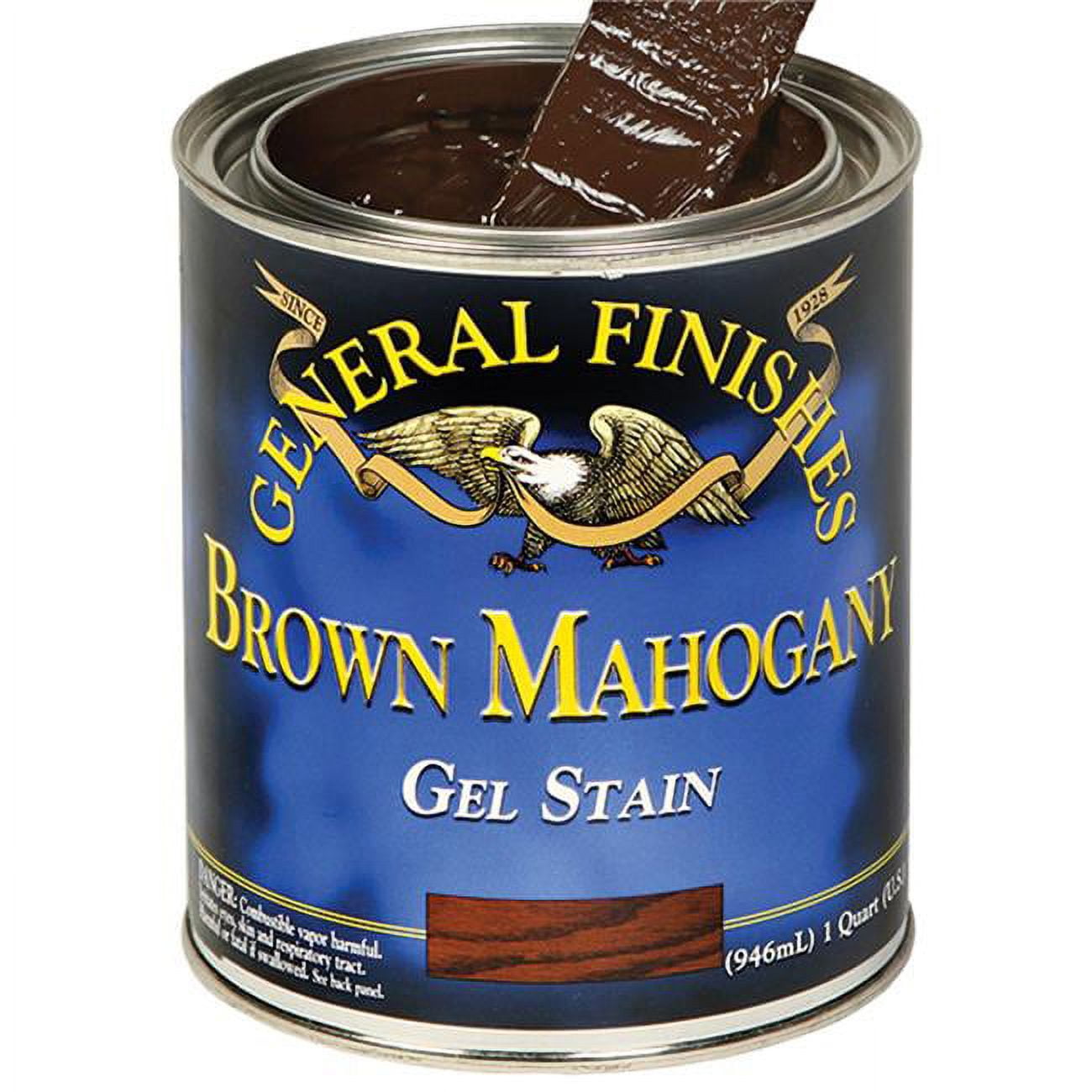General Finishes GFGS.BM.P Oil Based Gel Stain, Brown Mahogany - 1 Pint ...