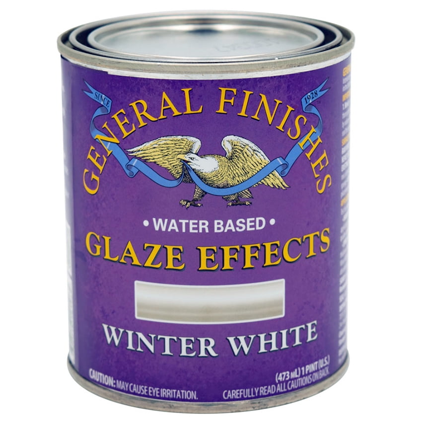 General Finishes Winter White Glaze Effects, Water-Based Translucent ...