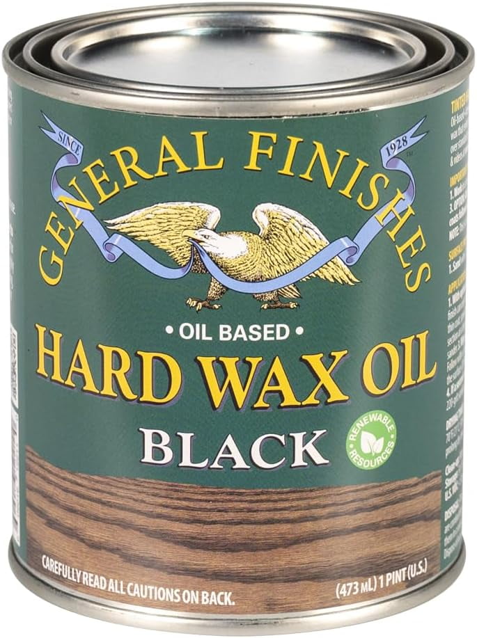 General Finishes Hard Wax Oil, 1 Pint, Black - Walmart.com
