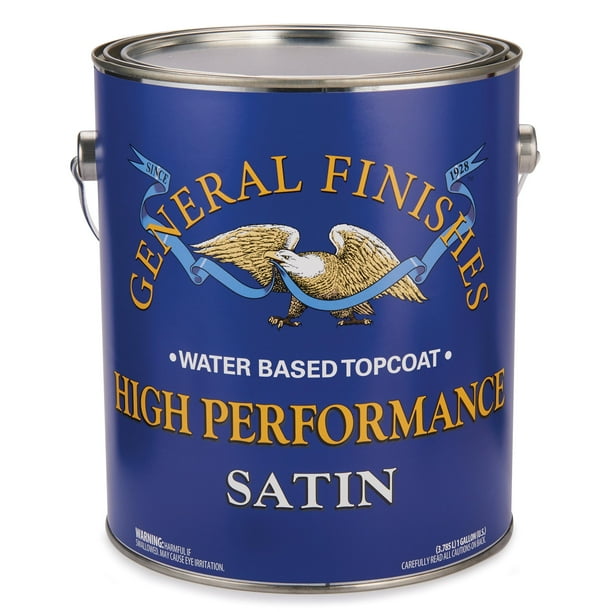 General Finishes, High Performance Polyurethane Topcoat, Satin, Gallon ...