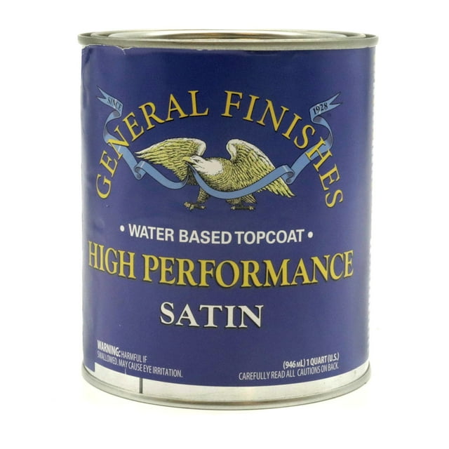 General Finishes High Performance Water Based Topcoat - 1 Quart - Satin ...