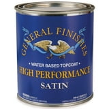 General Finishes HP Polyurethane Satin, Quart, Water Based Finish with ...