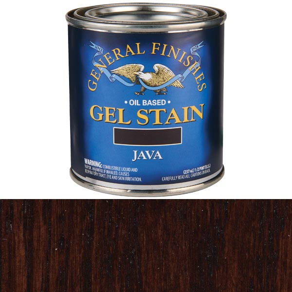General Finishes Oil-Based Java Gel Wood Stain, 1/2 Pint - Walmart.com
