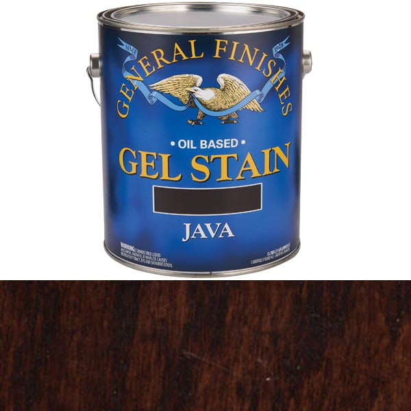 General Finishes Wood Stain, Java Gel Stain, Gallon - Oil-based for ...