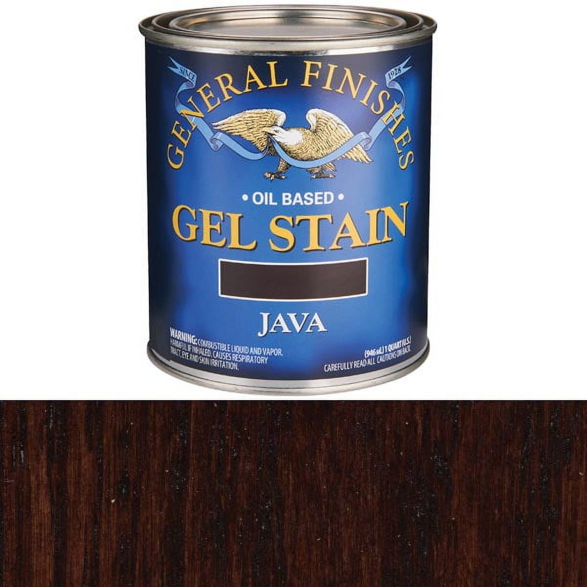 High Performance General Finishes Oil Based Gel Stain, 1 Quart, Java ...