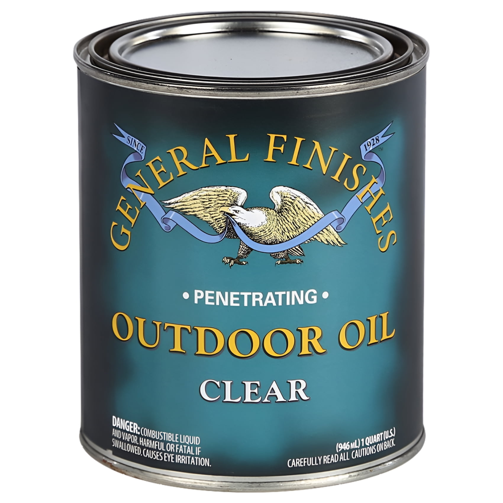 General Finishes Outdoor Wood Oil, UV & Mildew Resistant, 1 Quart ...