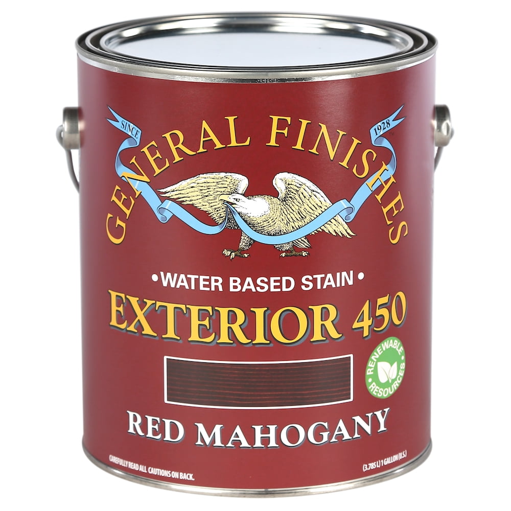 General Finishes Red Mahogany Exterior 450 Stain 1 Gallon GXRM ...