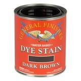 General Finishes, Water Based Dye, Dark Brown, Pint - Walmart.com
