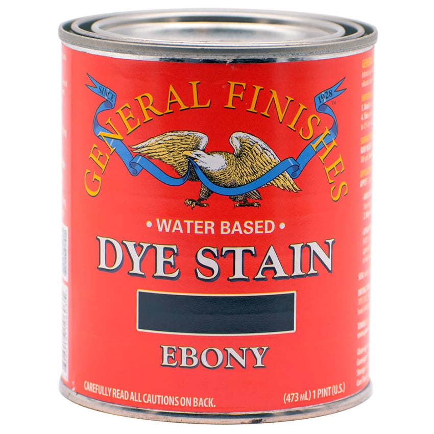 General Finishes, Water Based Dye, Ebony, Pint - Walmart.com