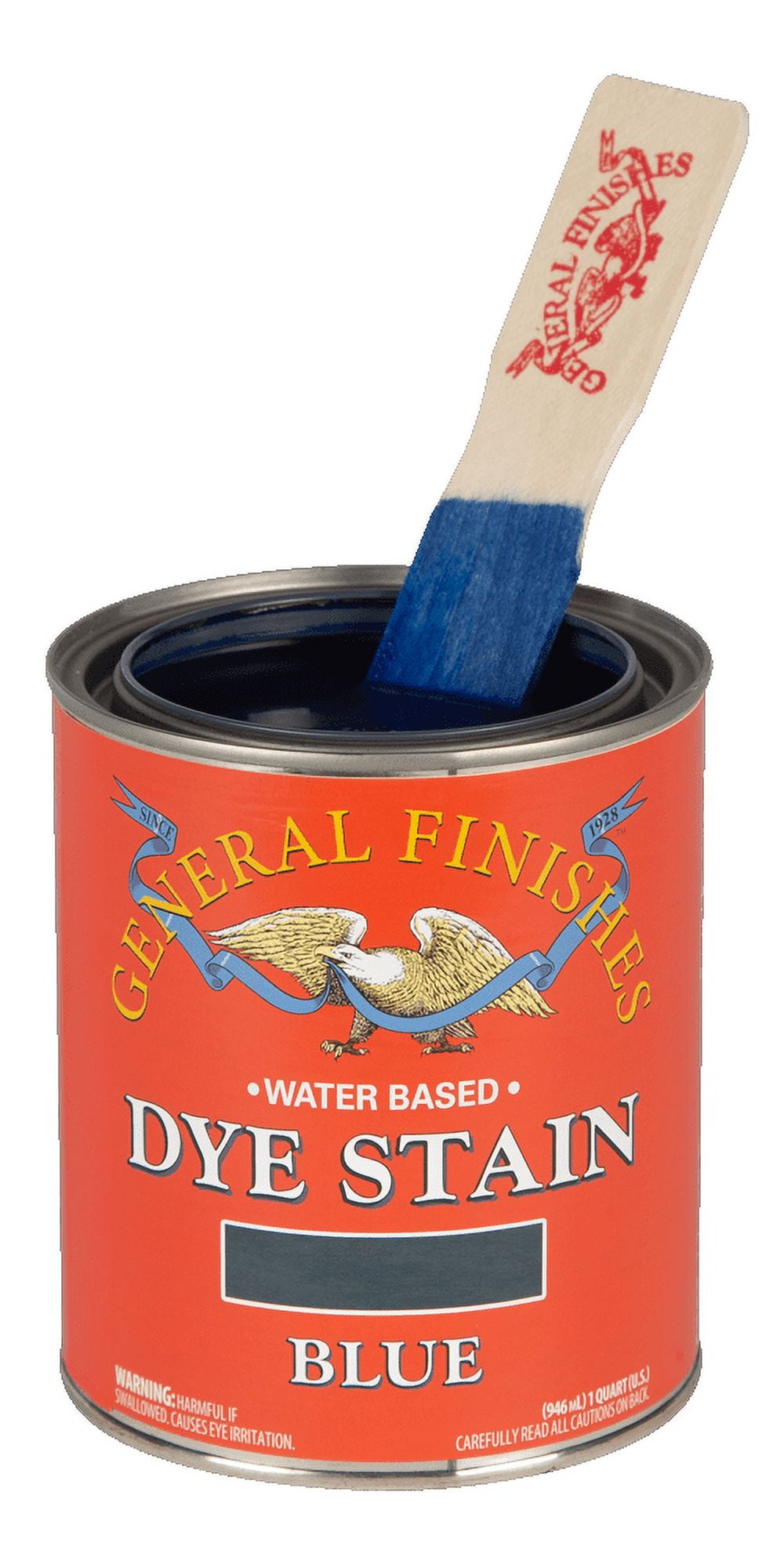General Finishes Water Based Dye Stain, Blue, Quart - Walmart.com