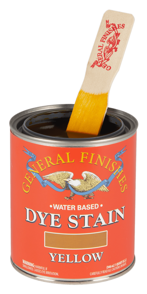 General Finishes, Water Based Dye, Yellow, Pint - Walmart.com