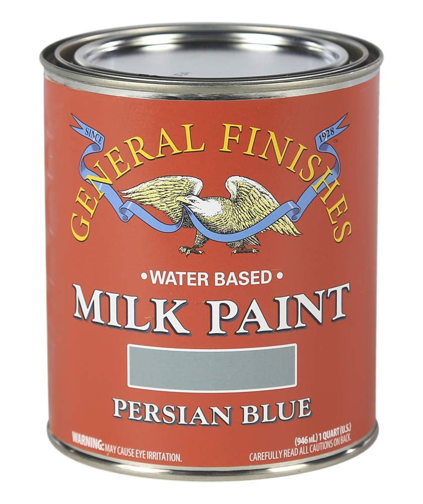 General Finishes Water Based Milk Paint, 1 Quart, Persian Blue ...