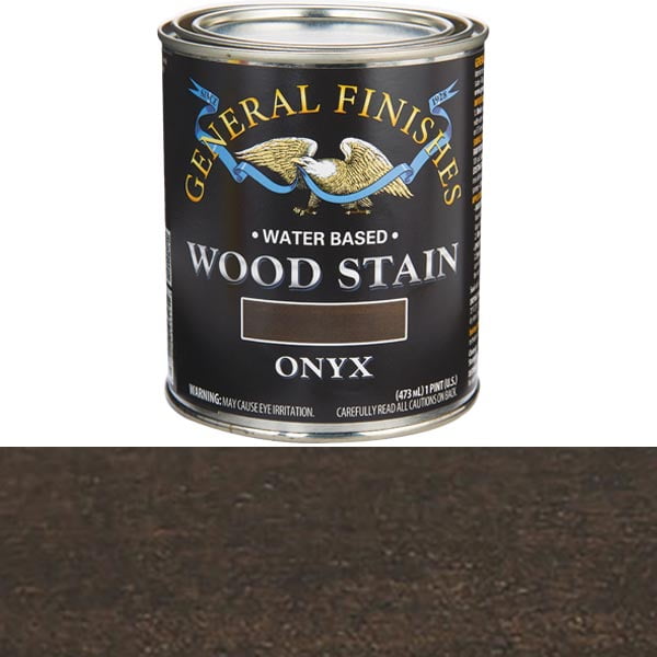 General Finishes Wood Stain, Water Based, Onyx Stain, Pint - Walmart.com