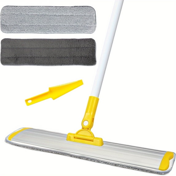 General Flat Mop Cleaning Mop With 1 Telescopic Long Handle And 2 ...