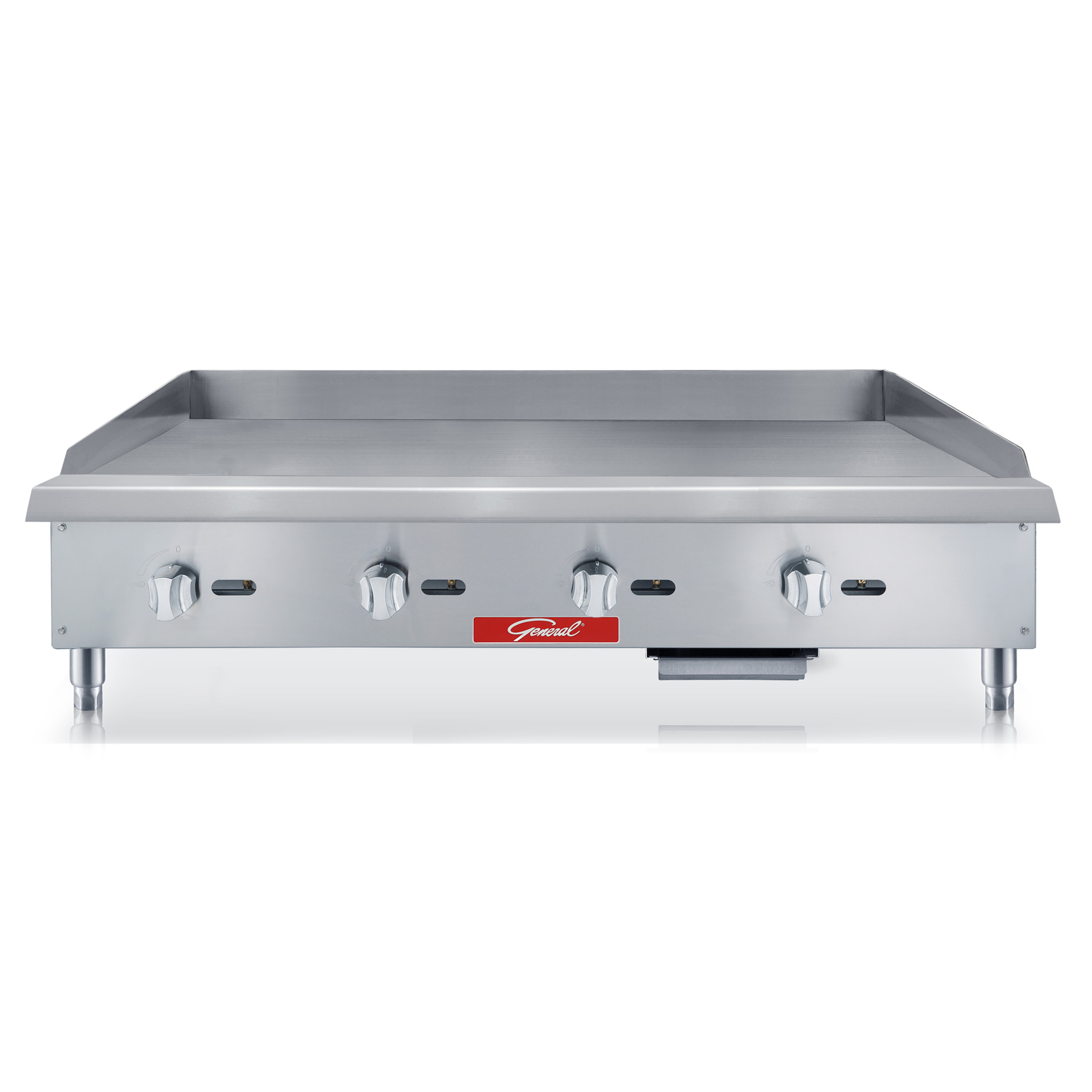 General Foodservice Countertop Gas Griddle, 4 Burners, 120,000 BTU's ...