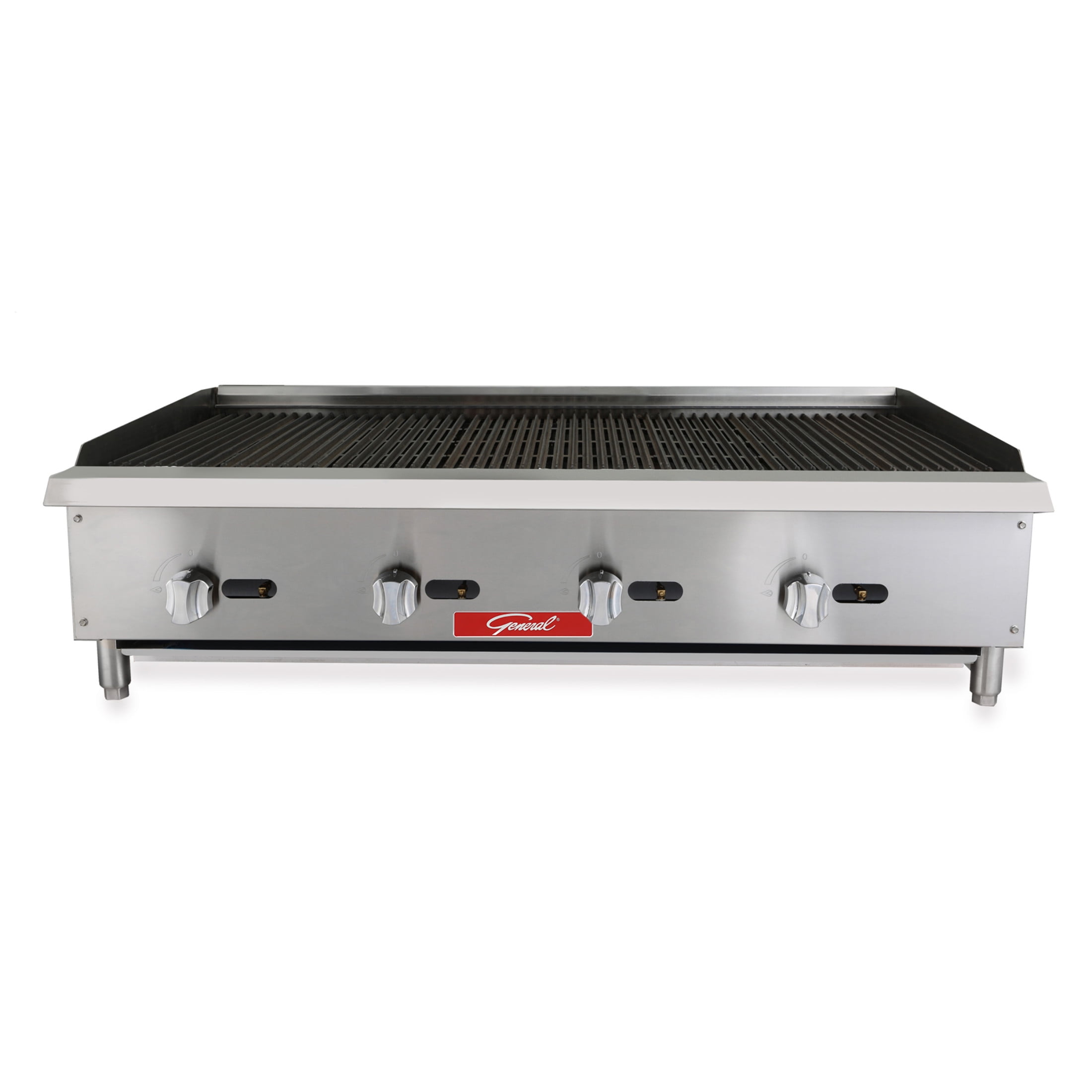 General Foodservice Lava Rock Charbroiler, 4 Burners, 140,000 BTU's, 48 ...