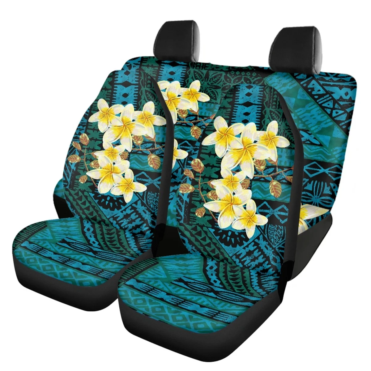 General Front/Back Seat Covers Interior Accessories Frangipani ...