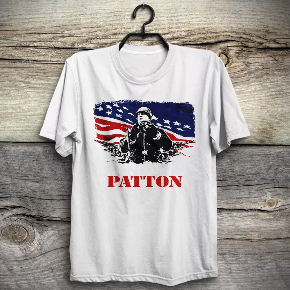 General George S. Patton Old Blood And Guts World War 2 Wwii Us Flag T-shirt - Walmart.com