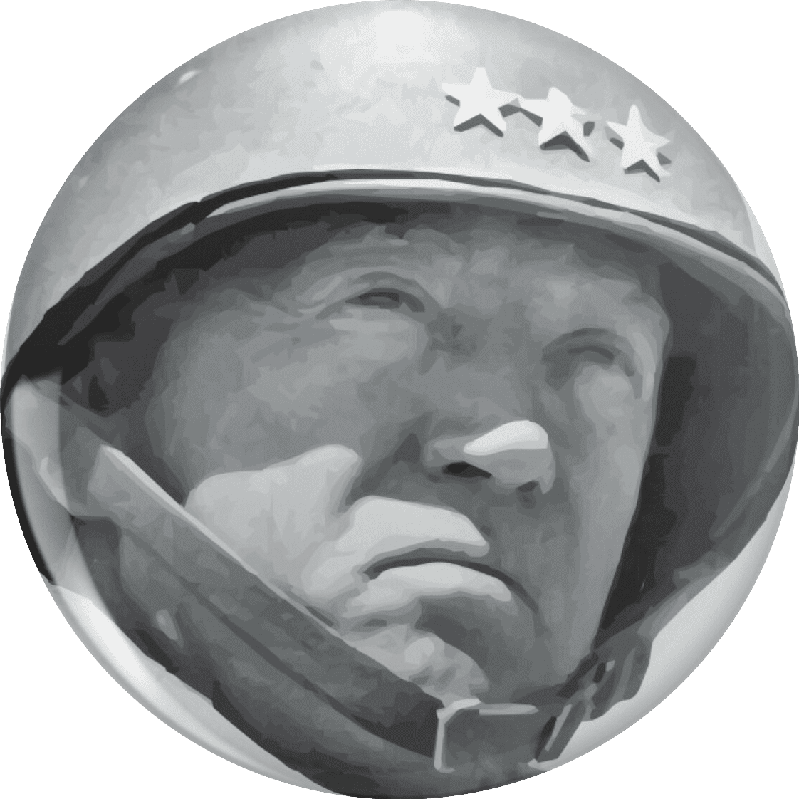 General George S. Patton Pin Lapel Pin Brooch Steel Pins Badge 0.75 ...