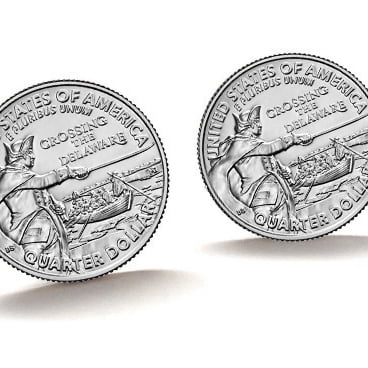 General George Washington Crossing the Delaware Coin Cufflinks ...