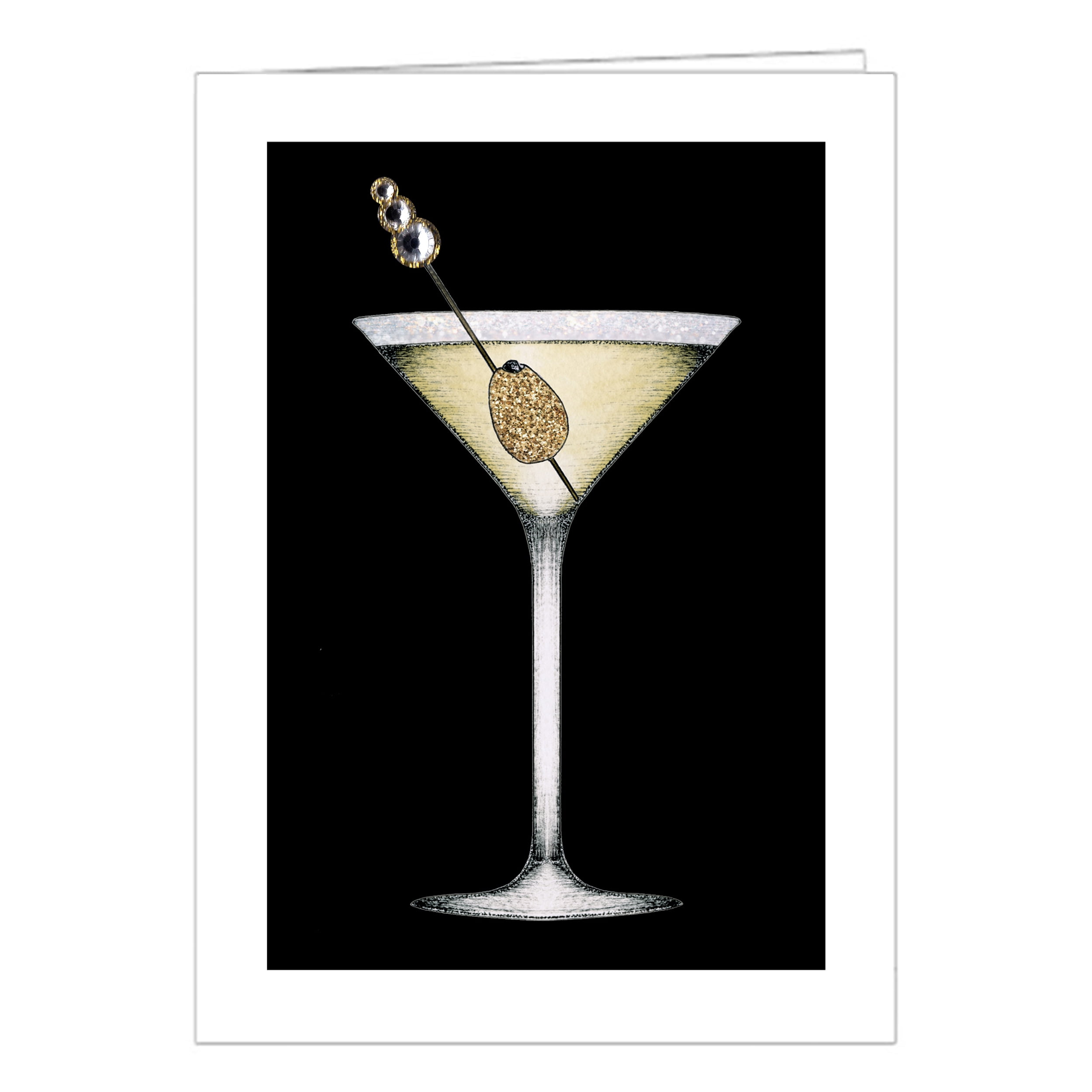 General Greeting Card for Her, Luxury Greeting Card with Crystals, 3D ...