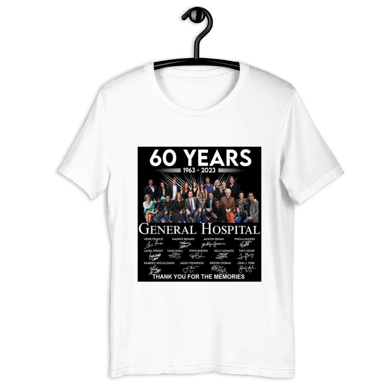 General Hospital 60 Years 1963 2023 Vintage T-shirt - Walmart.com