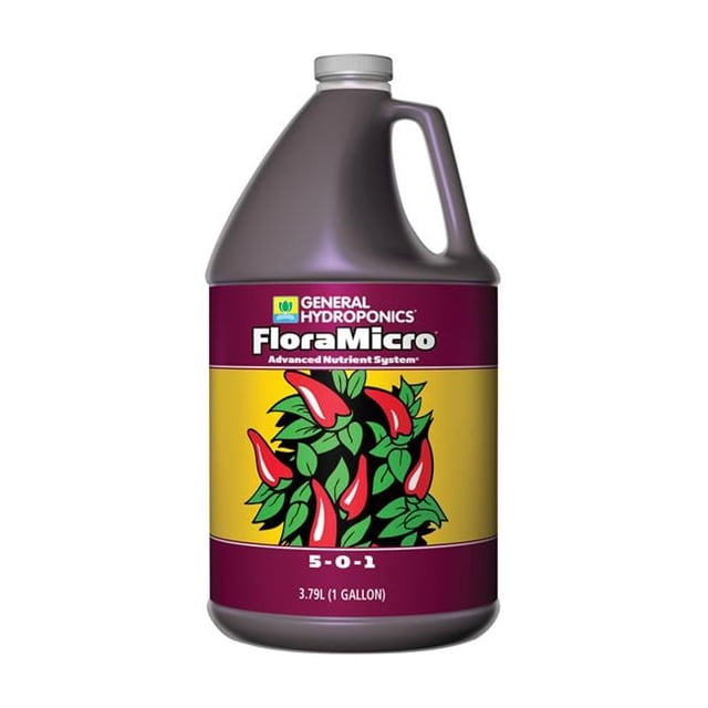 General Hydroponics 1 gal Flora Micro Plant Nutrients - Walmart ...
