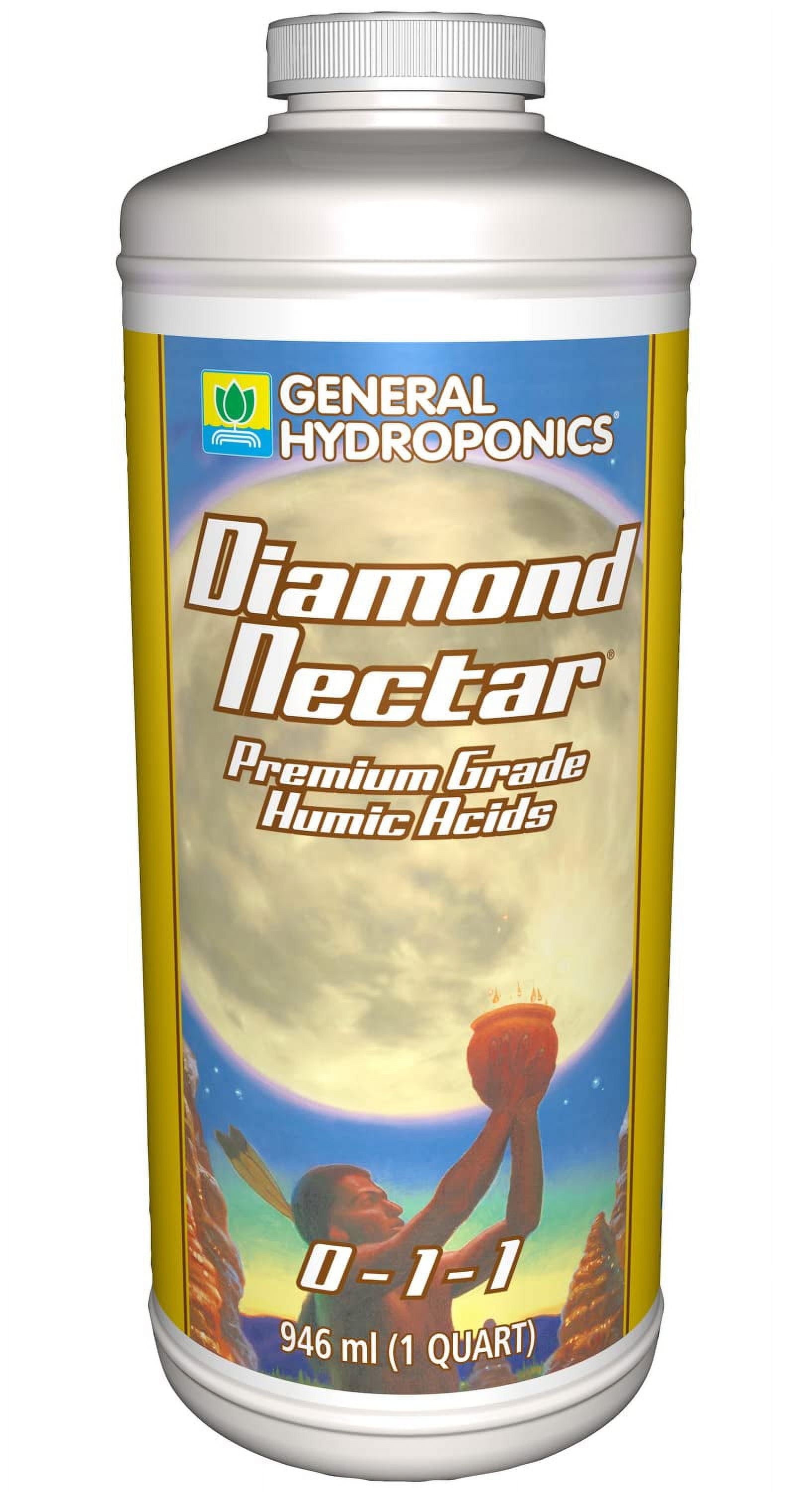 General Hydroponics Diamond Nectar 0-1-1 Premium Grade Humic Acid For ...