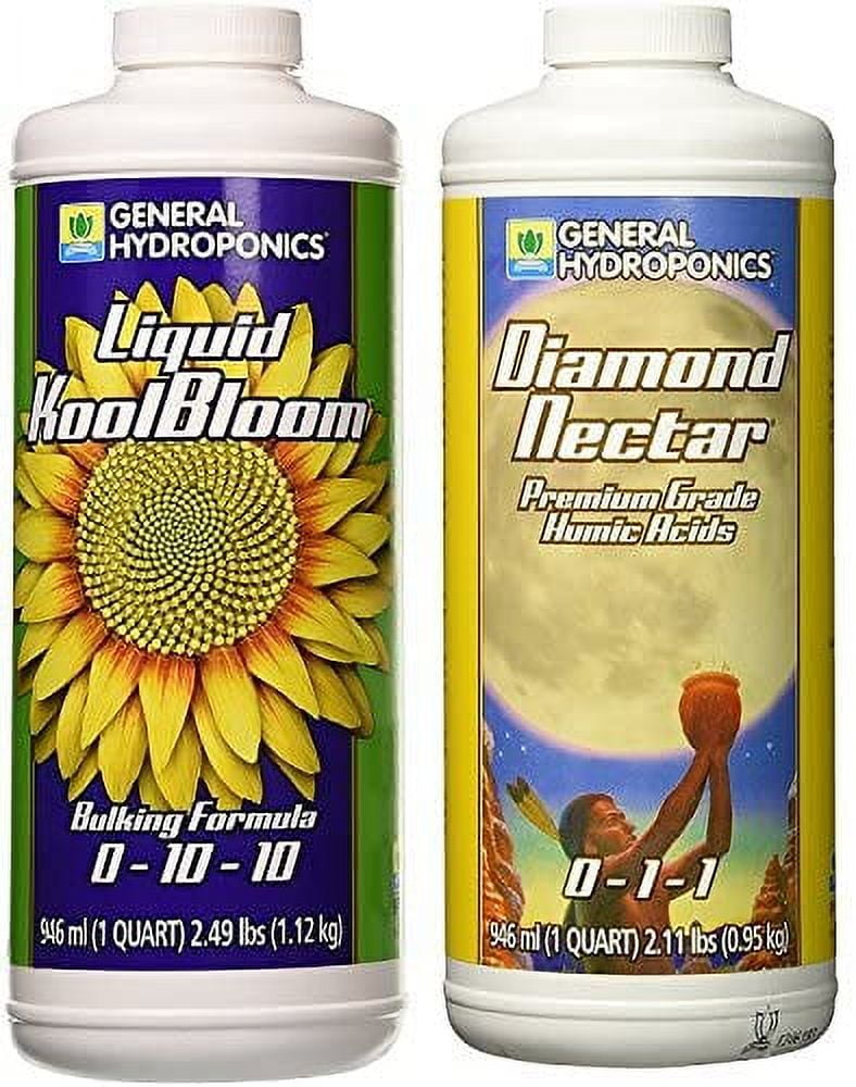 General Hydroponics Diamond Nectar and Liquid Kool Bloom Set 1 Quart ...