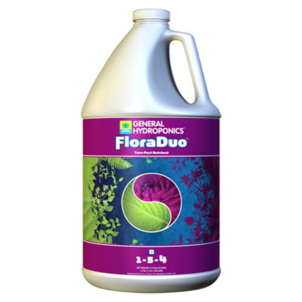 General Hydroponics HGC726887 FloraDuo B Hydroponic Nutrient Fertilizer, 1-Gallon, Natural ...