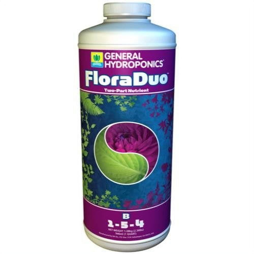 General Hydroponics FloraDuo B Mineral Nutrient, 1 Quart [1 Quart ...