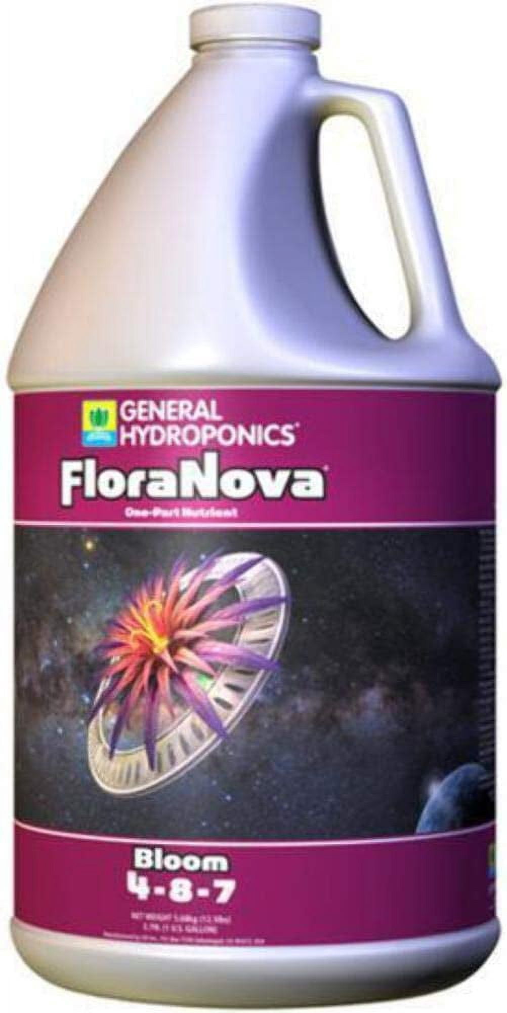 General Hydroponics FloraNova Bloom Plant Food Fertilizer, 1 Gallon ...