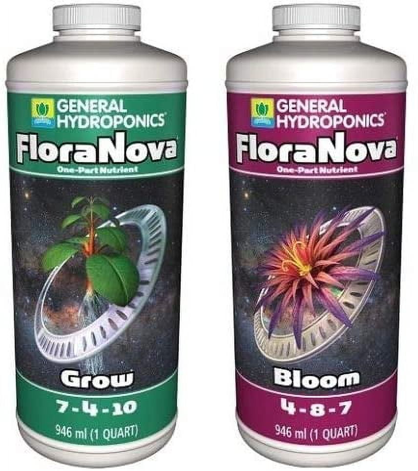 General Hydroponics FloraNova Combo Kit: Gro and Bloom (1 Quart ...