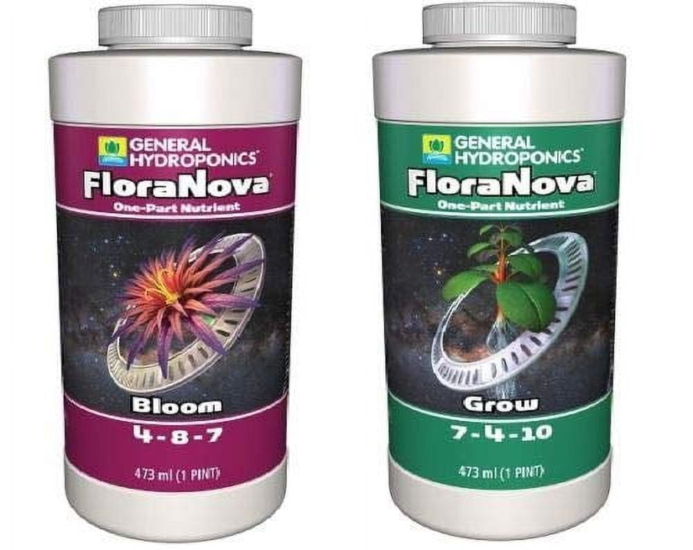 General Hydroponics FloraNova Grow & Bloom - 1 Pint Each - Walmart.com