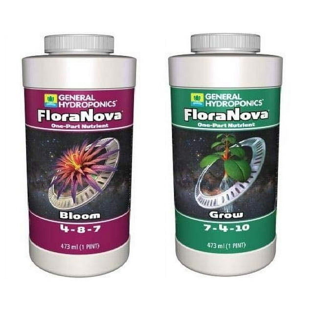 General Hydroponics FloraNova Grow & Bloom - 1 Pint Each - Walmart.com