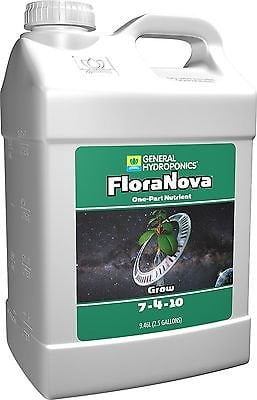 General Hydroponics FloraNova Grow Fertilizer, 2.5 gal - Walmart.com