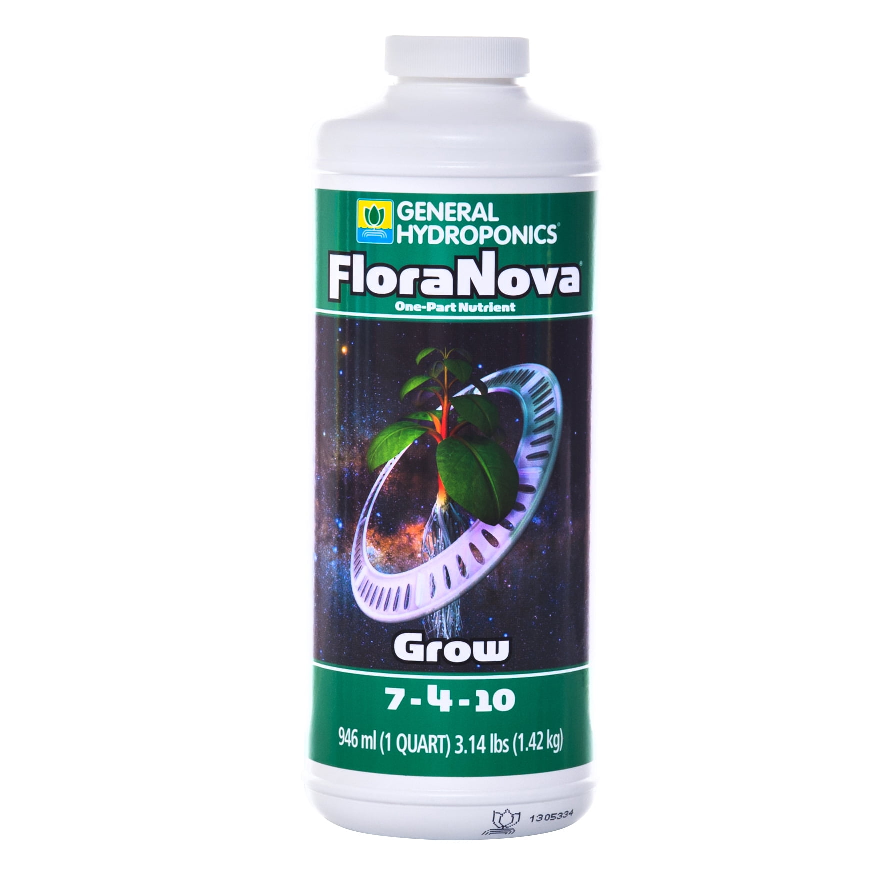 General Hydroponics FloraNova Grow Fertilizer, Quart - Walmart.com